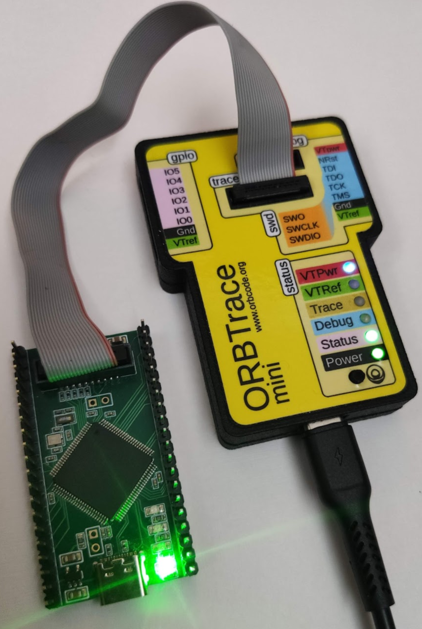ORBTrace for debugging using pyOCD – Orbcode